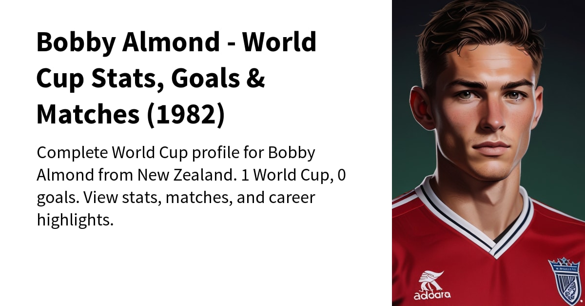 Bobby Almond at the FIFA World Cup