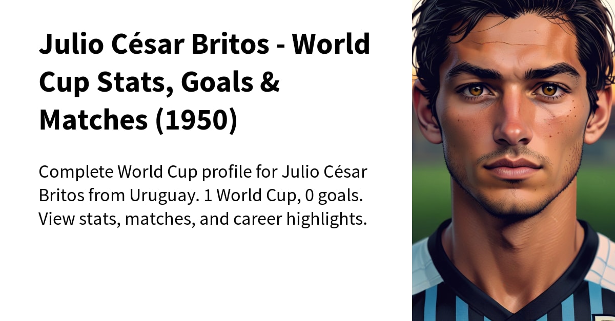 Julio César Britos at the FIFA World Cup