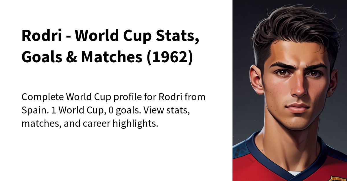 Rodri at the FIFA World Cup