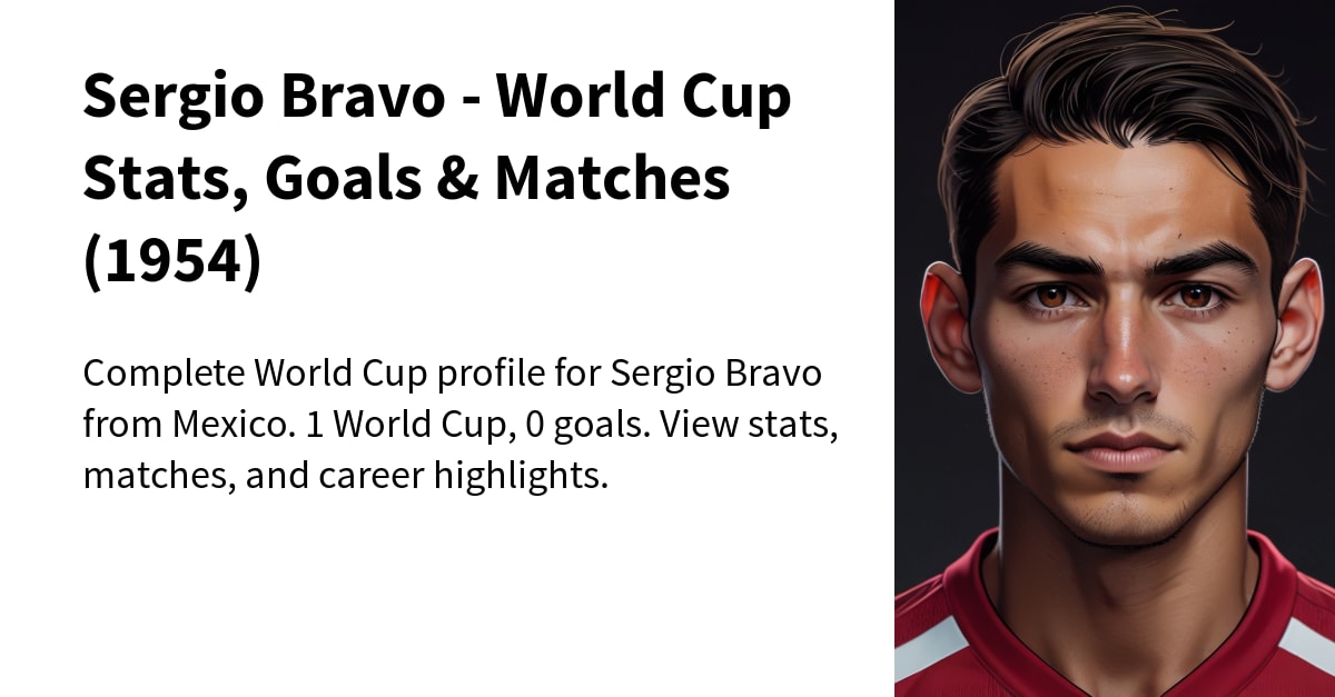 Sergio Bravo at the FIFA World Cup