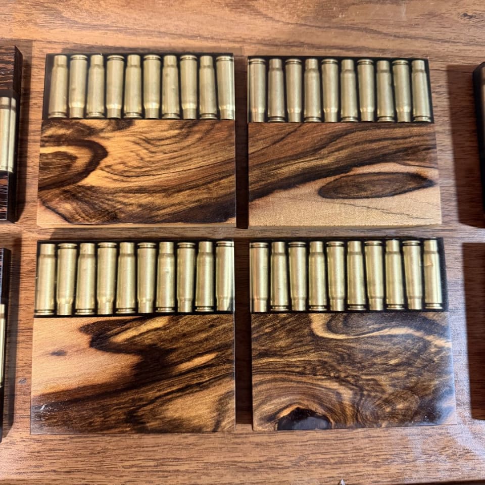 Epoxy Bullet Coasters | Tacswap