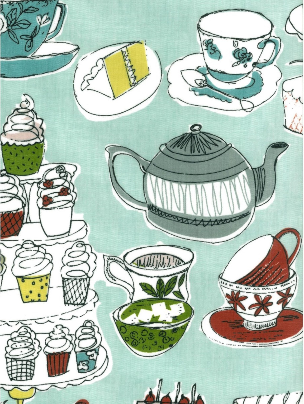 Afternoon tea PVC duck egg | 1001Tafelkleden.com