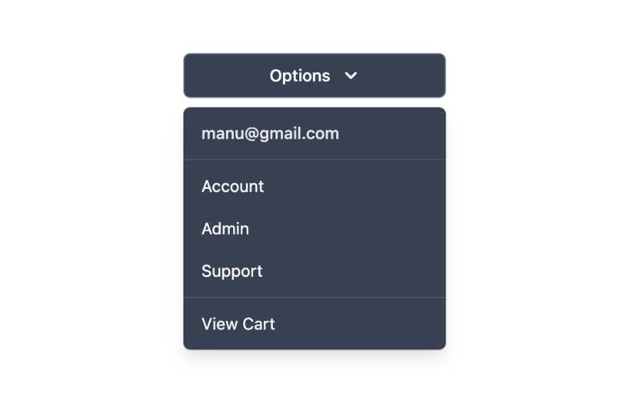 Dropdowns Tailwind Master Kit