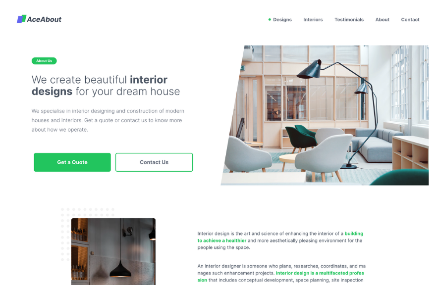 About Us Pages - Tailwind Master Kit