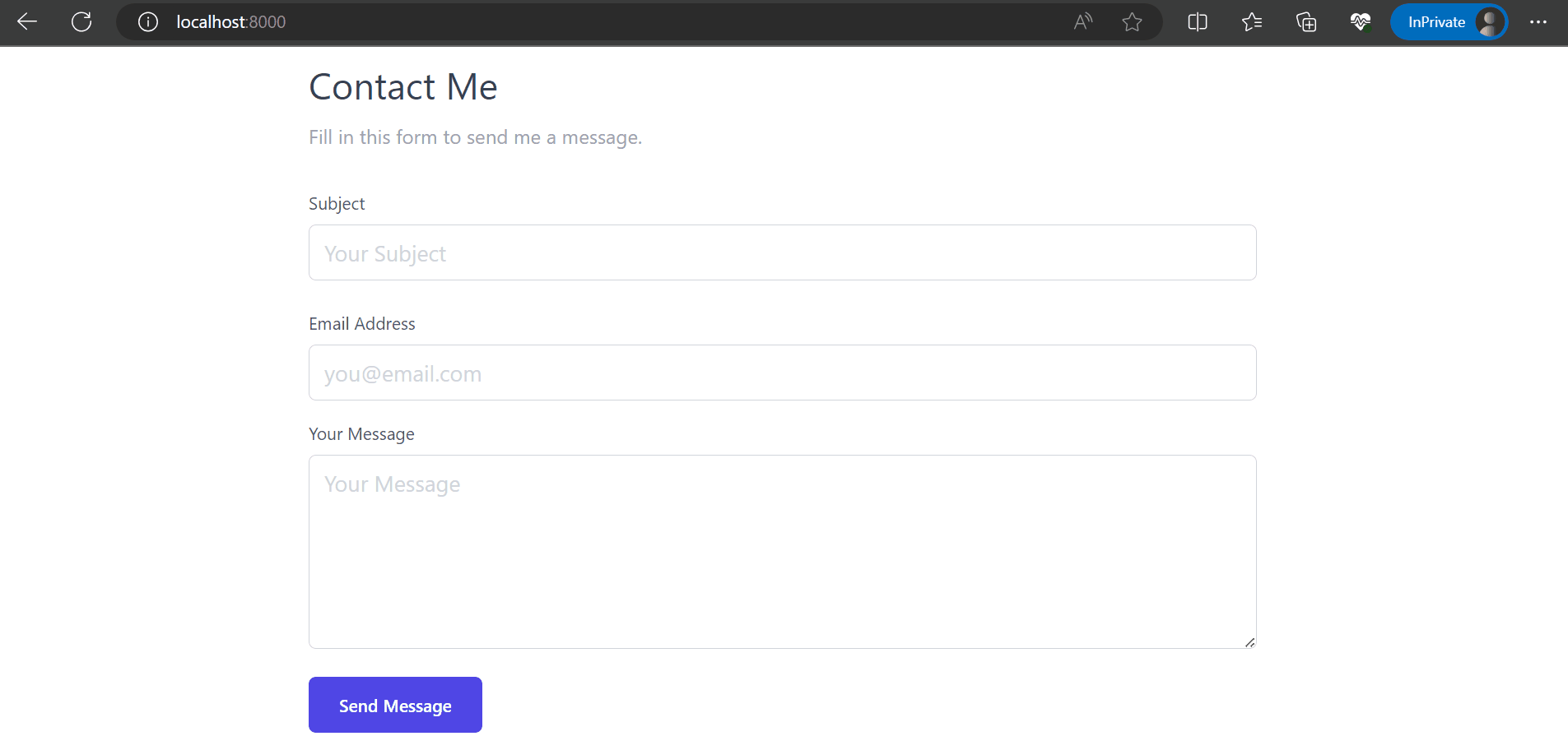 Contact Form Overview