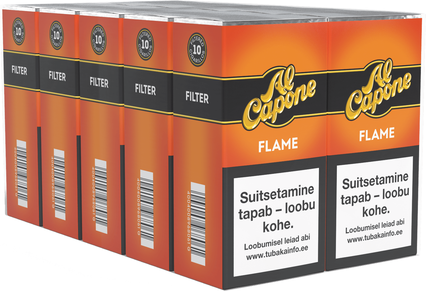 Al Capone Flame Pockets 10x10 pcs - Tallink Pre-Order
