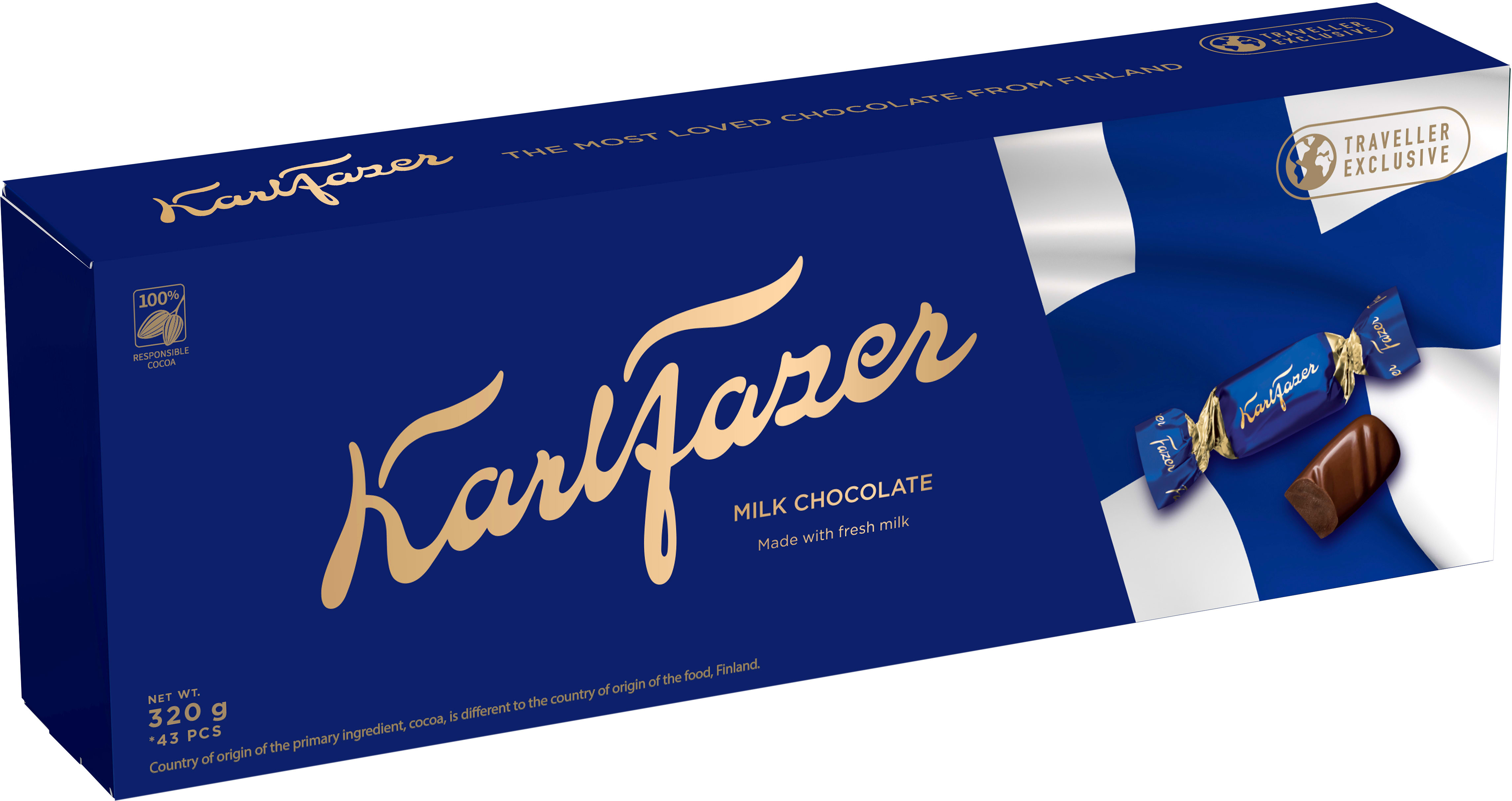 Fazer Karl Fazer Milk Chocolate Finland Chocolate Box 320 g - Tallink ...