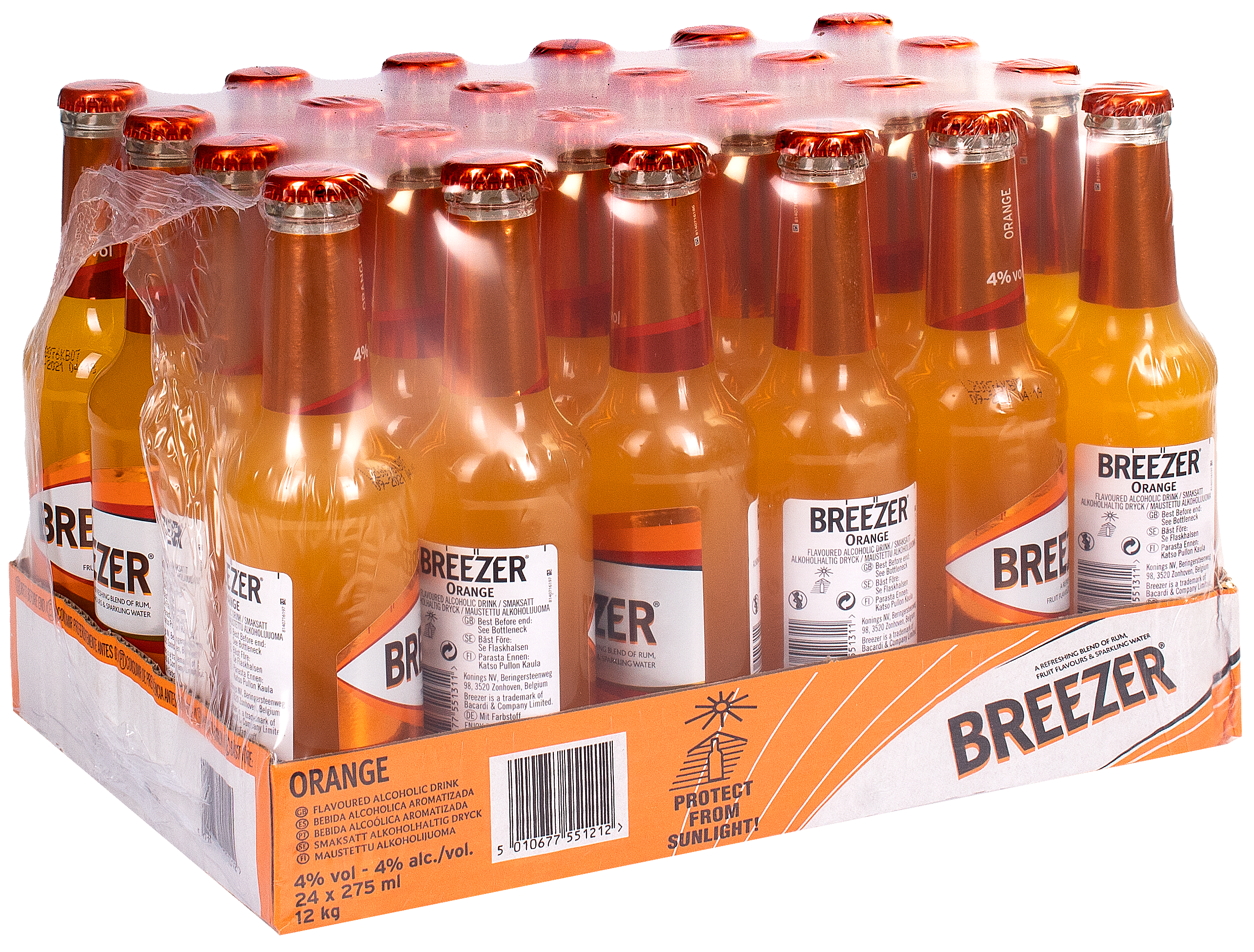 Bacardi Breezer Orange 24x27,5 cl - Tallink Pre-Order