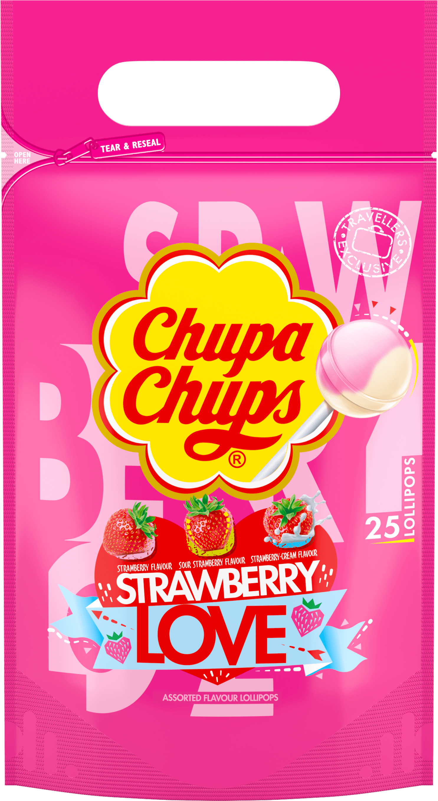 Chupa Chups Strawberry Love Pouch 300 g - Tallink Pre-Order