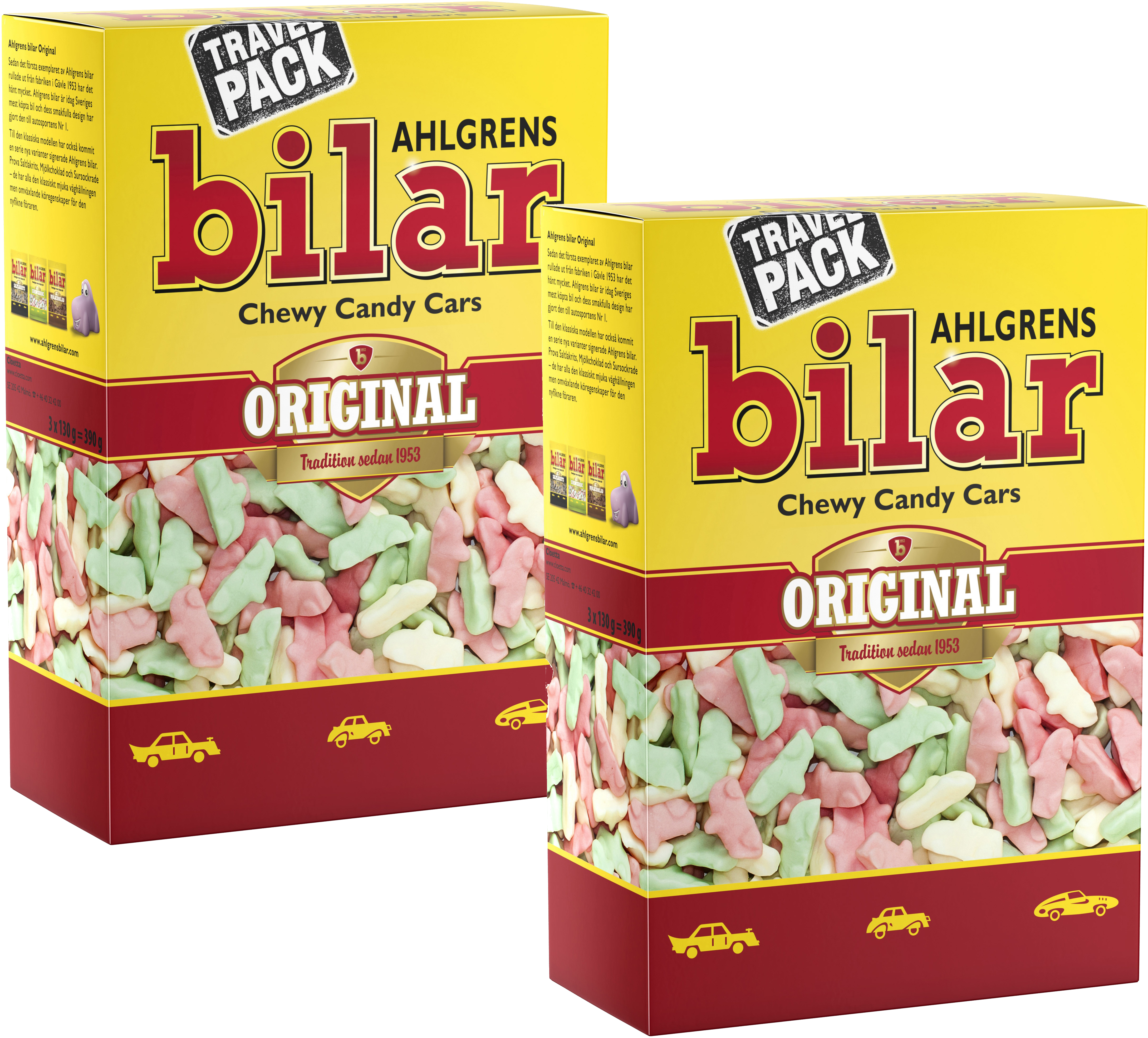 Ahlgrens Bilar Original Box 2x400 g - Tallink Pre-Order