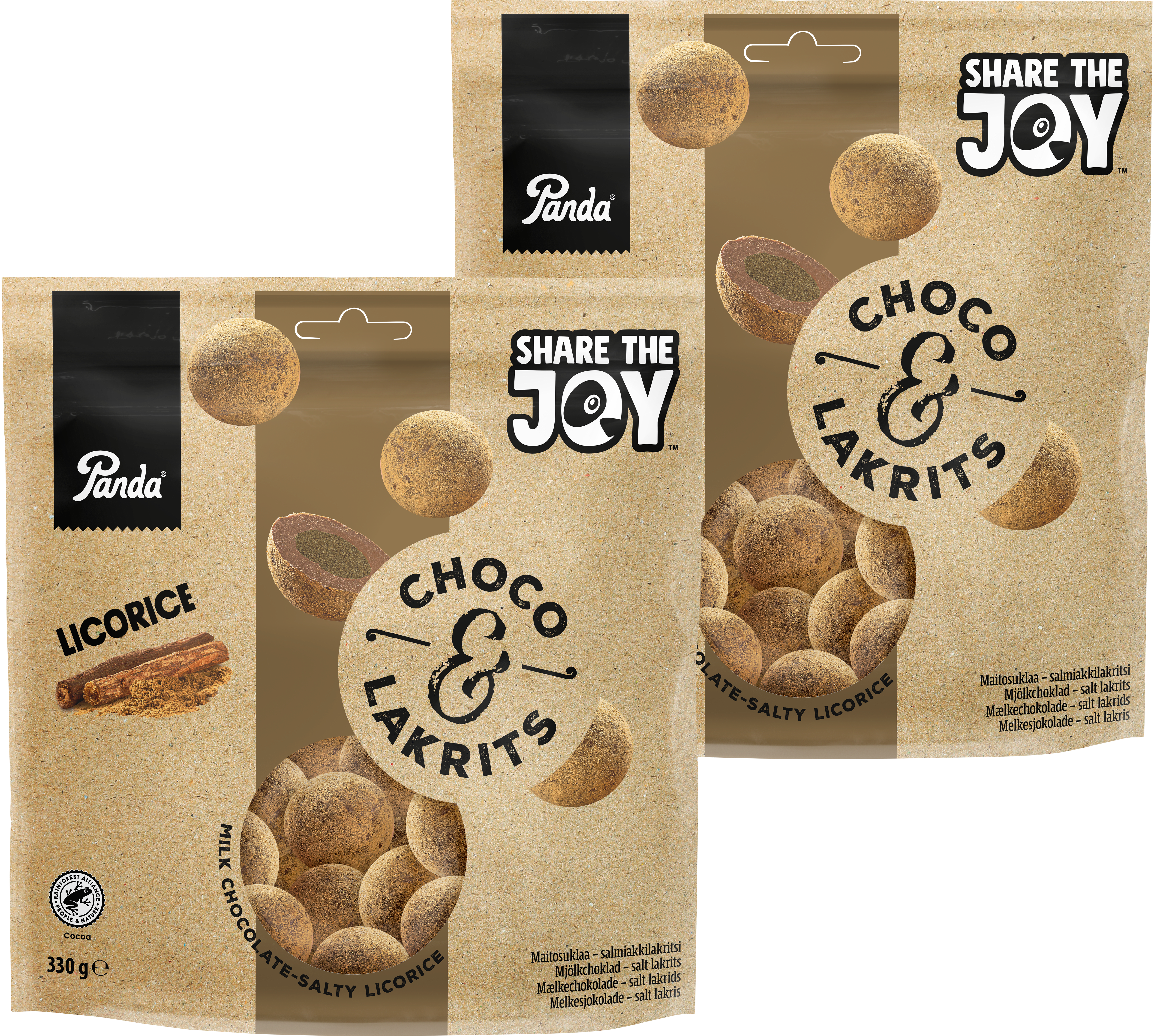 Panda Choco & Lakrits 2x330 g - Tallink Pre-Order