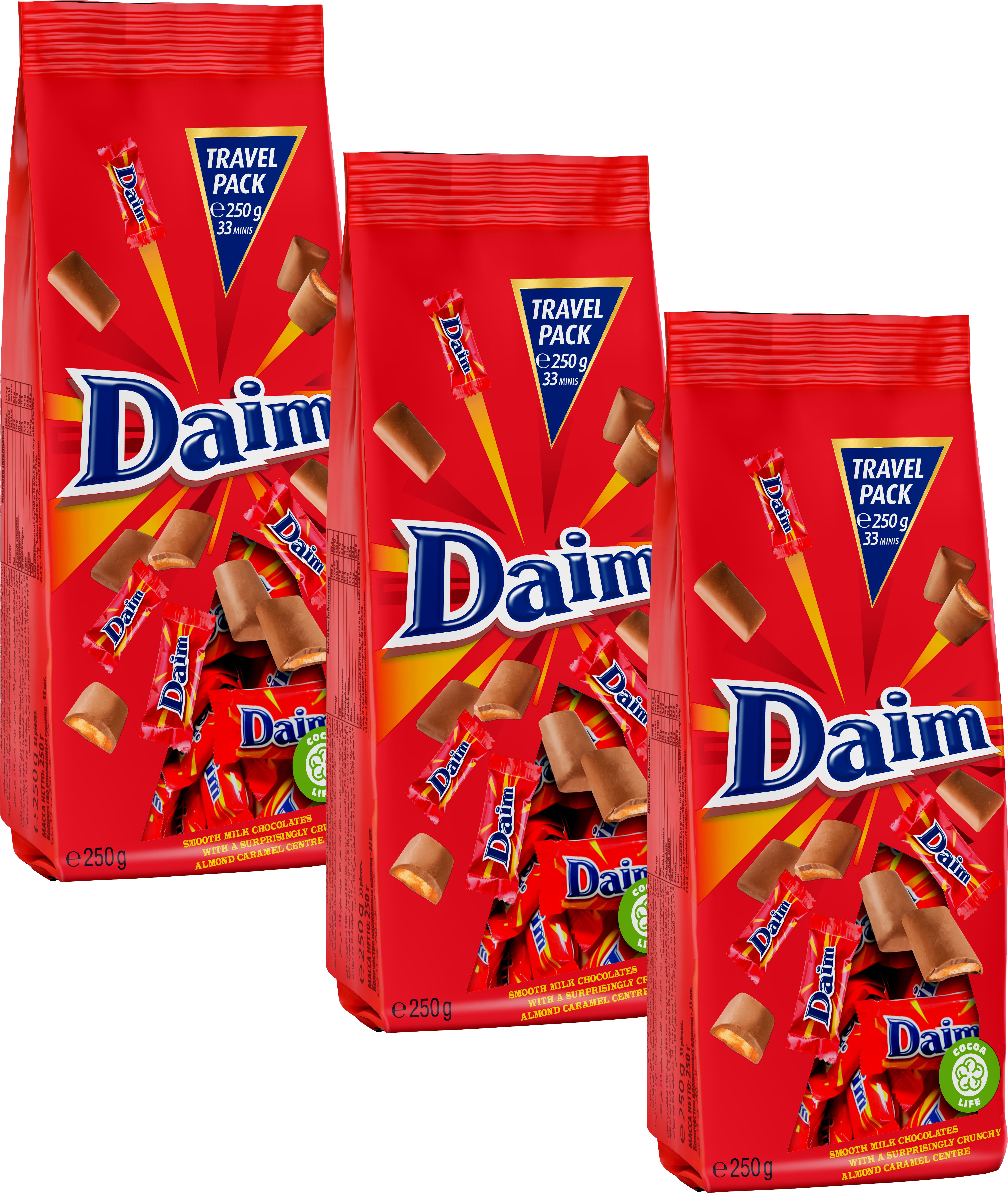 Daim Mini Milk Caramel 3x250 g - Tallink Pre-Order