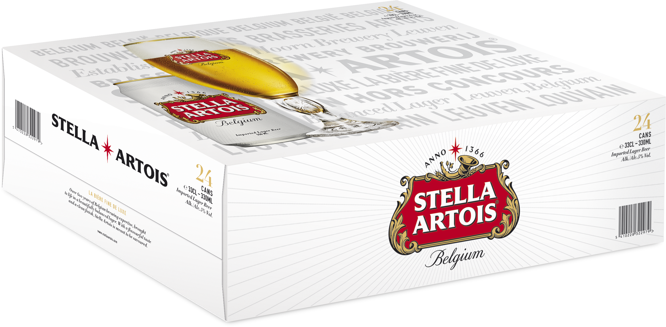 Stella Artois Premium CAN 24x33 cl - Tallink Pre-Order