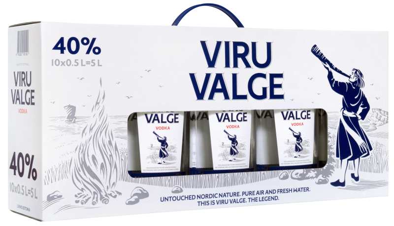 Viru Valge - 10x50 cl 40% vol