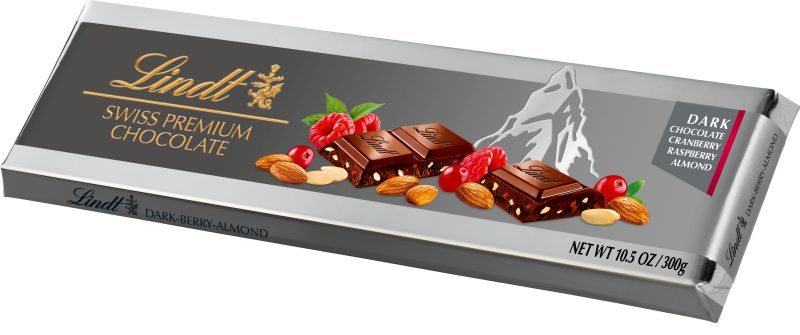 Lindt - SILVER Dark Berry Almond 300 g