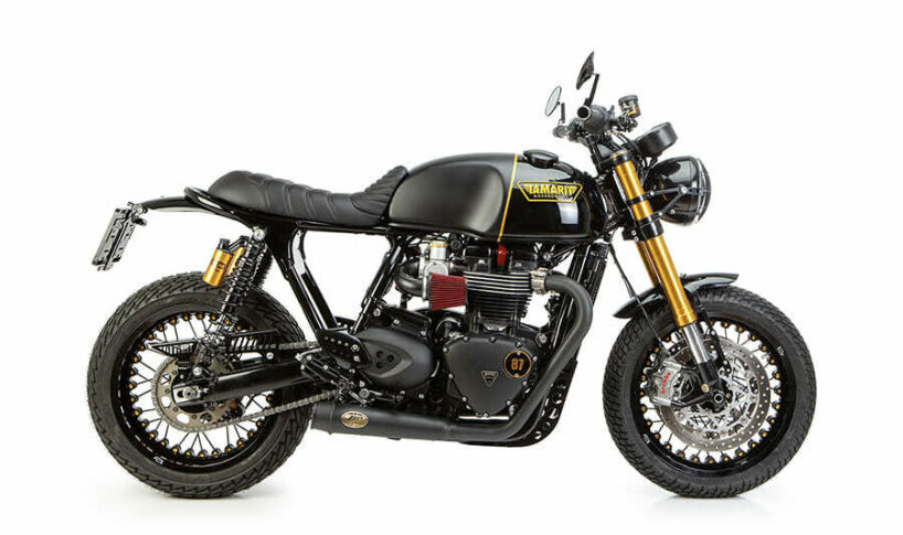 Brat Style motorcycle | Triumph Brat Style custom by Tamarit Motorcycles