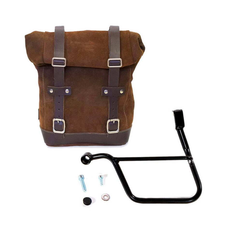 Waxed Suede Side Pannier Left Subframe Unit garage U002 1013Sx