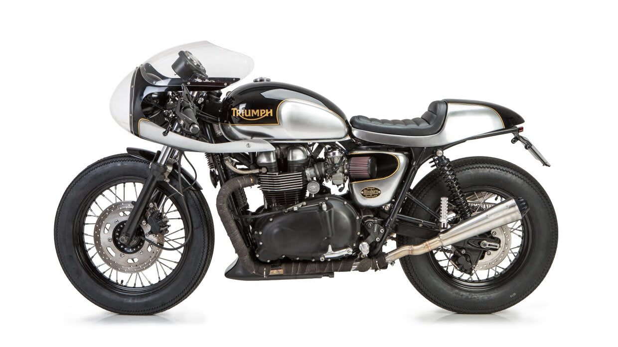 Tamarit bike number 49 | Thruxton with Cafe Racer style Blimburn