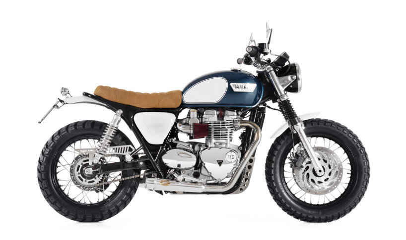 Brat Style motorcycle | Triumph Brat Style custom by Tamarit Motorcycles