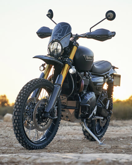 triumph custom scrambler