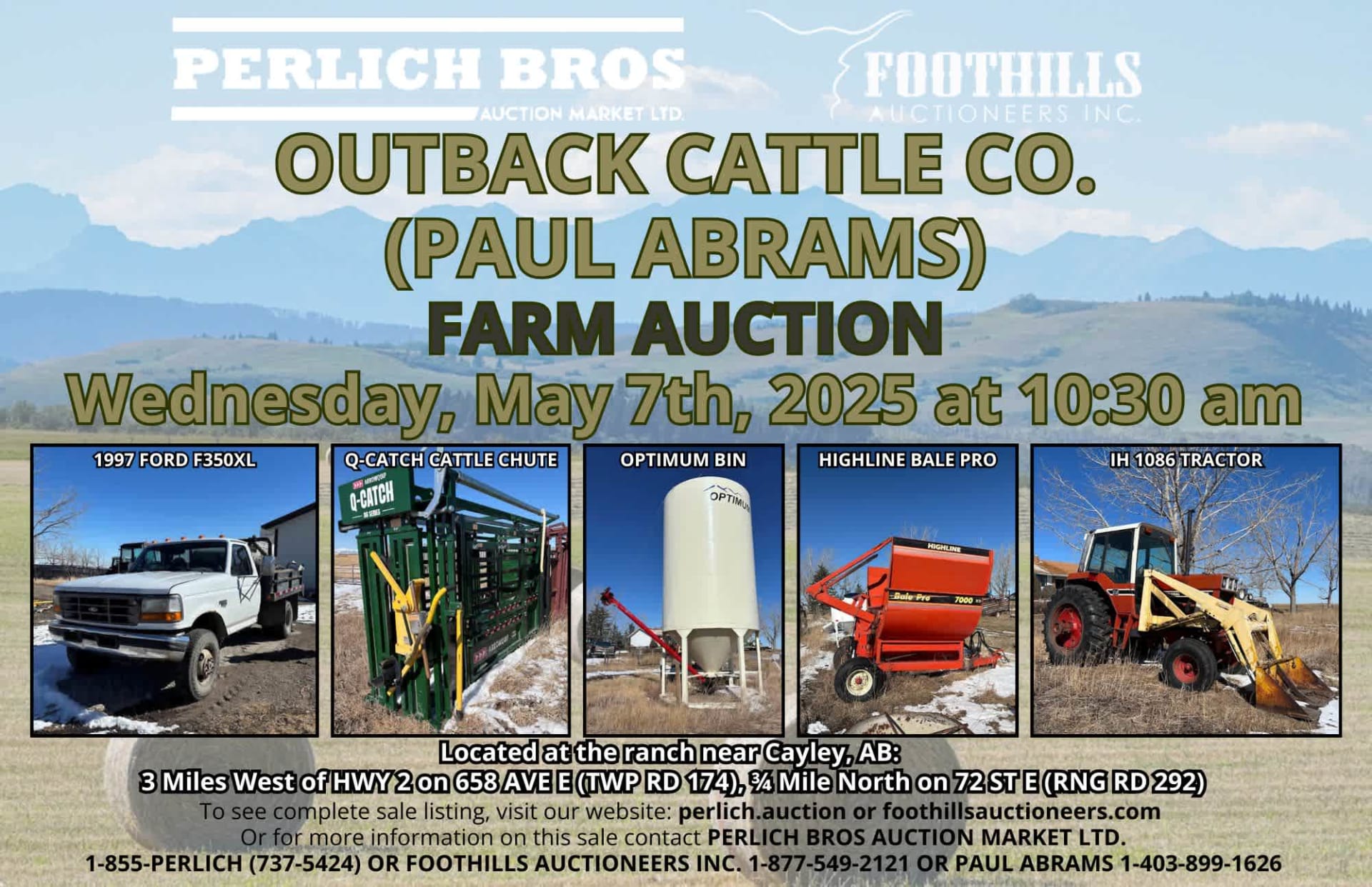 Outback Cattle Co. (Paul Abrams) Farm Auction