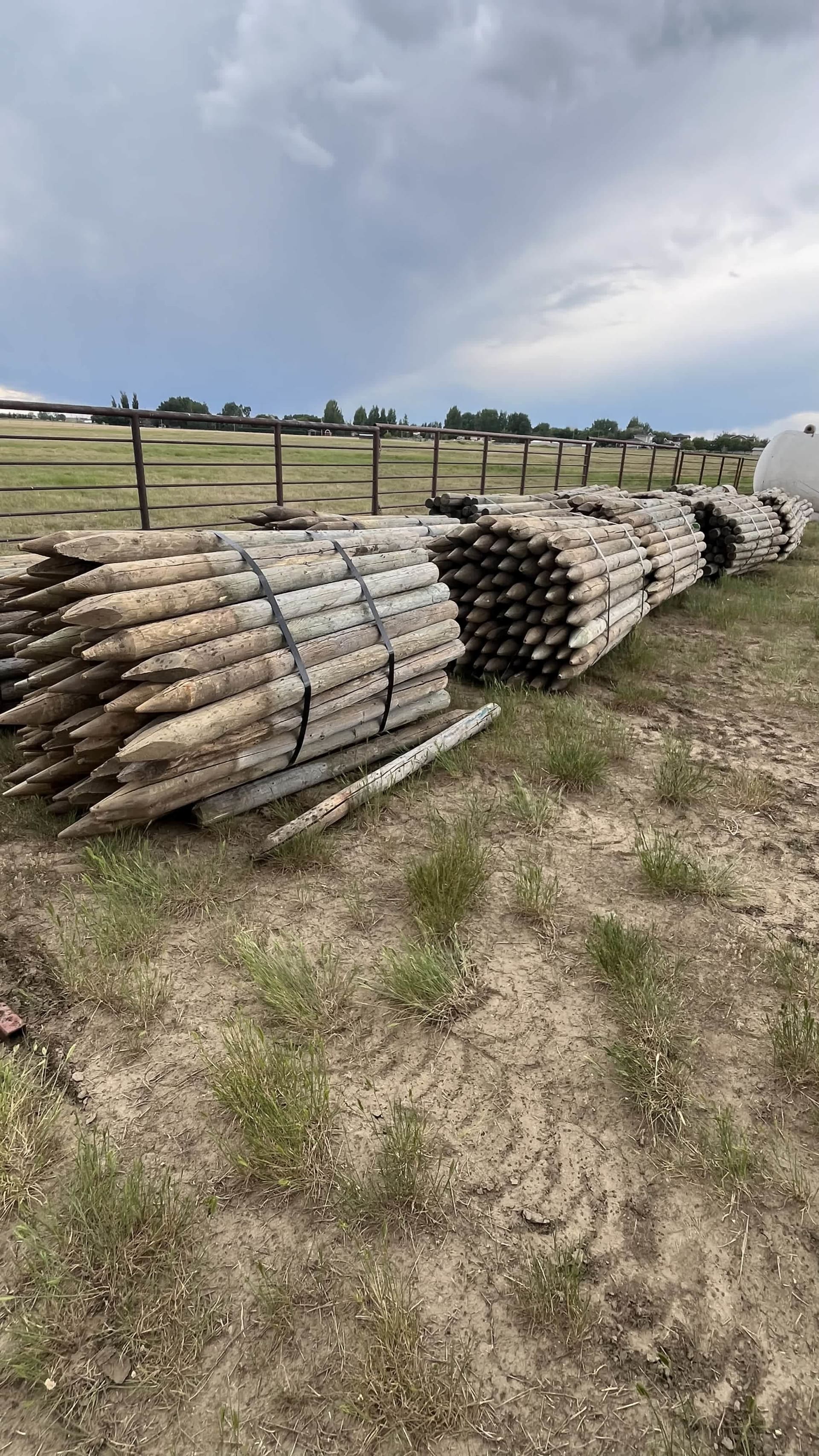 Fence posts 4 to 5 inch by 6footers