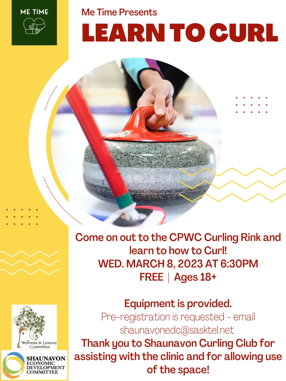 ME TIME PRESENTS: LEARN TO CURL | Town of Shaunavon