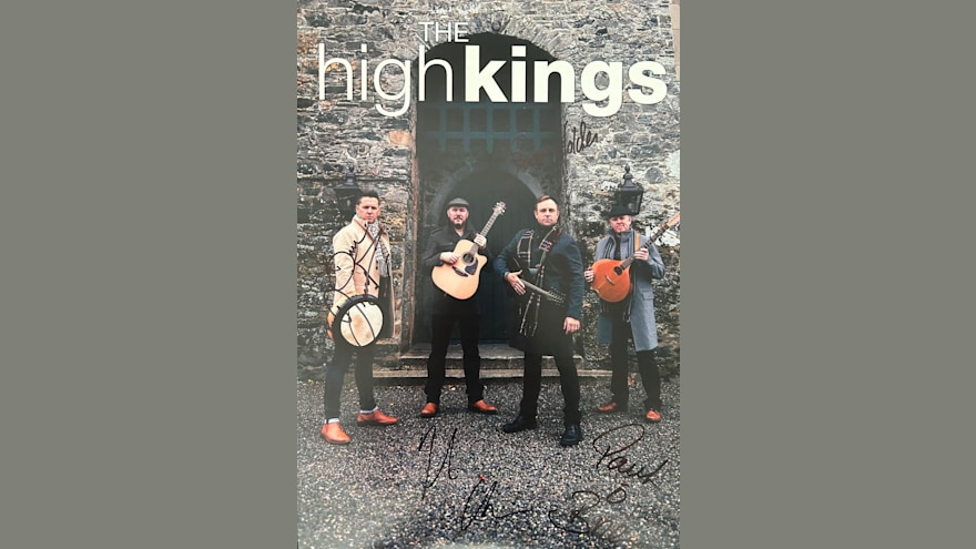 Win a drumhead signed by Gaelic Storm and The High Kings!