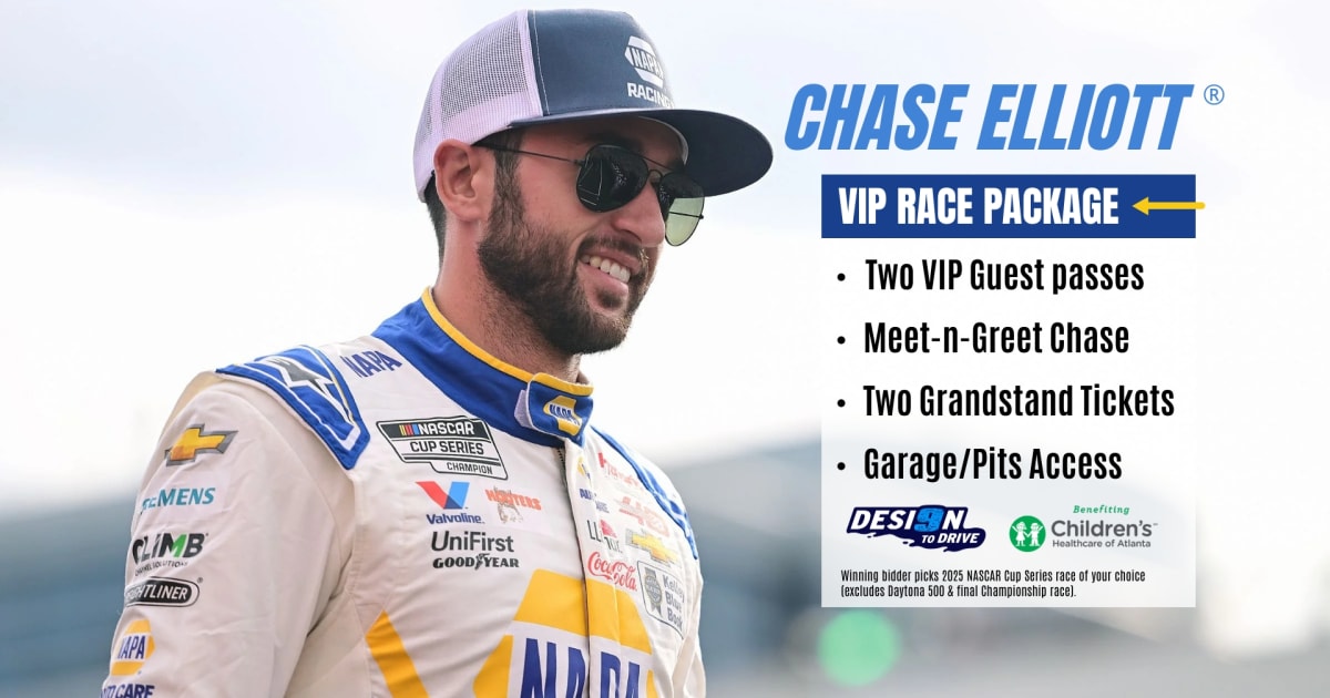 Win a Chase Elliott VIP Race Day Experience or Chase's Race-Worn Uniform!
