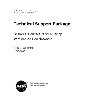Scalable Architecture for Multihop Wireless ad Hoc Networks - Tech Briefs