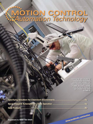 Specifying Actuators for Cleanroom Environments - Tech Briefs