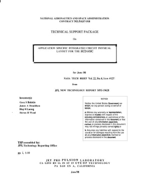 ASIC Physical Layout for the HCD ASIC - Tech Briefs