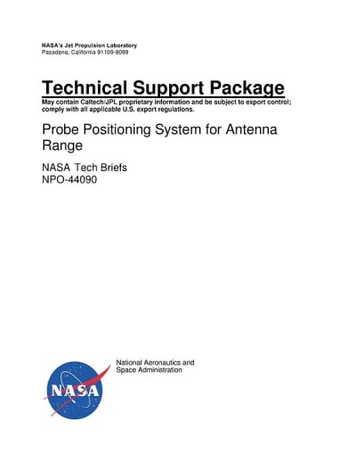 Probe Positioning System for Antenna Range - Tech Briefs