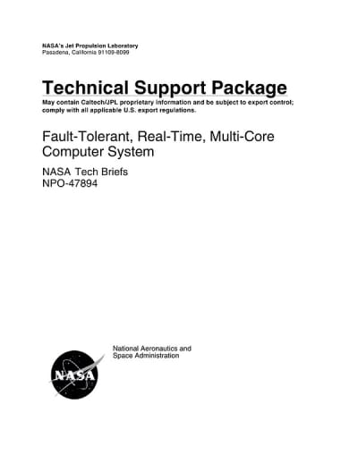Fault-Tolerant, Real-Time, Multi-Core Computer System - Tech Briefs