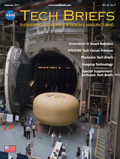NASA Tech Briefs - September 2011 - Vol. 35 No. 9 - Tech Briefs