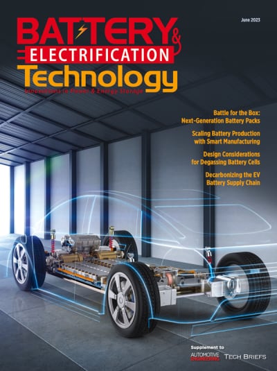 Enabling Ambitious Battery Production at Scale - Tech Briefs