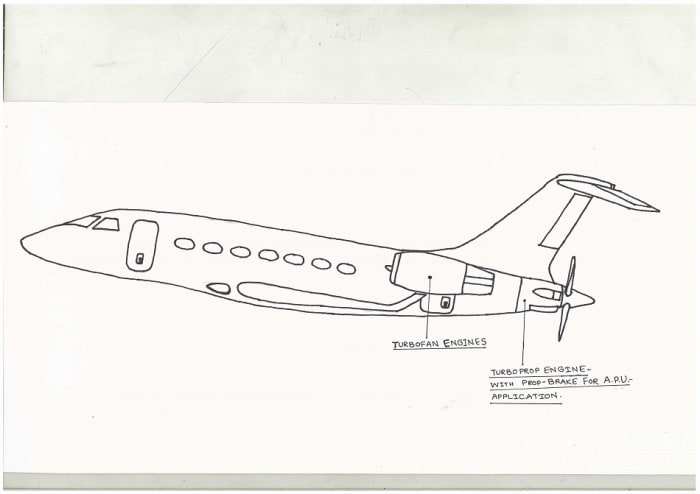 Pusher Turboprop Engine Powered Auxillary Power Unit
