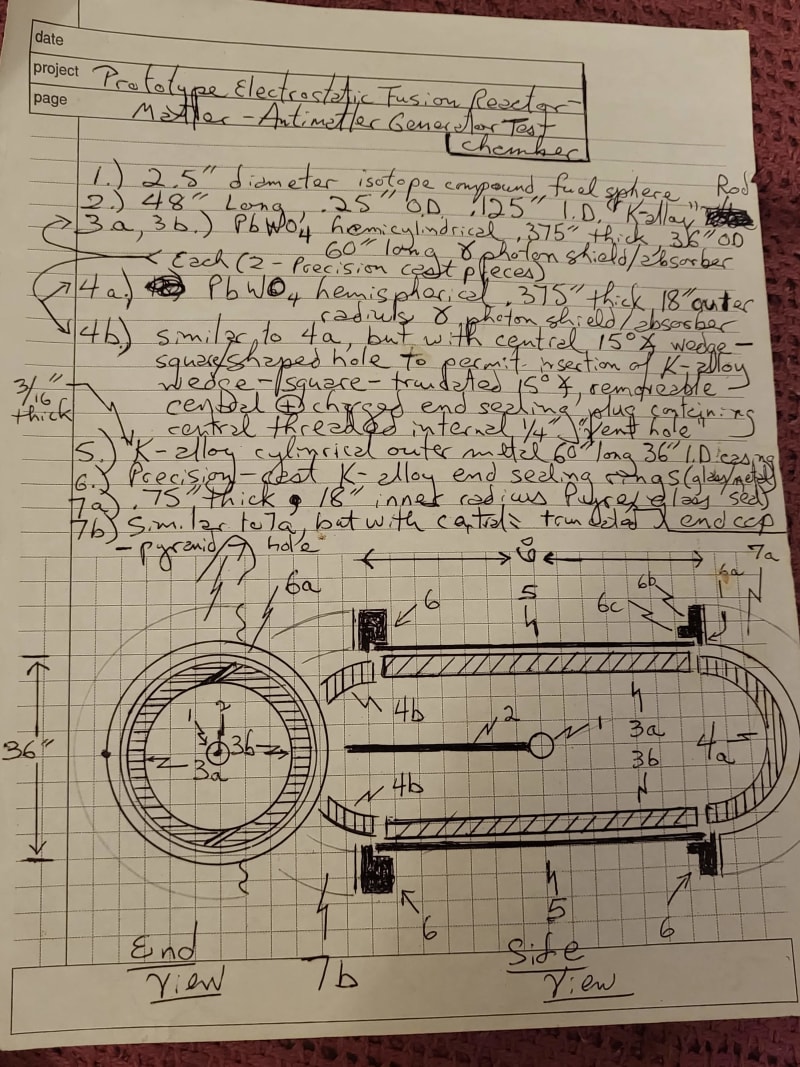 Matter-Antimatter Reactor Prototype Test Chamber - Create the Future