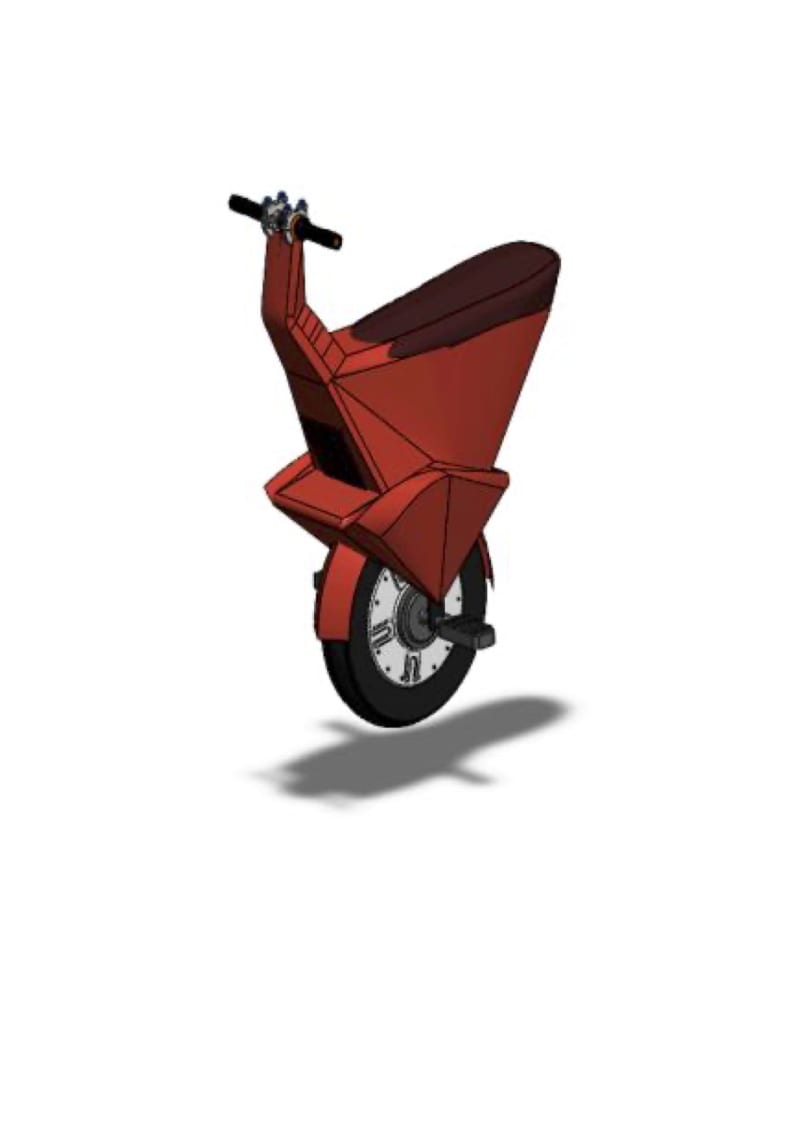 Mono Wheel Seated E Vehicle - Create the Future