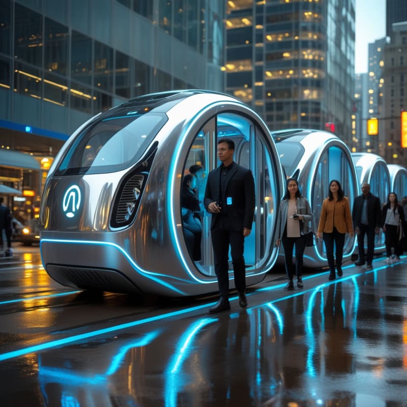 Modular AI-Powered Electric Urban Transport Pods - Create the Future