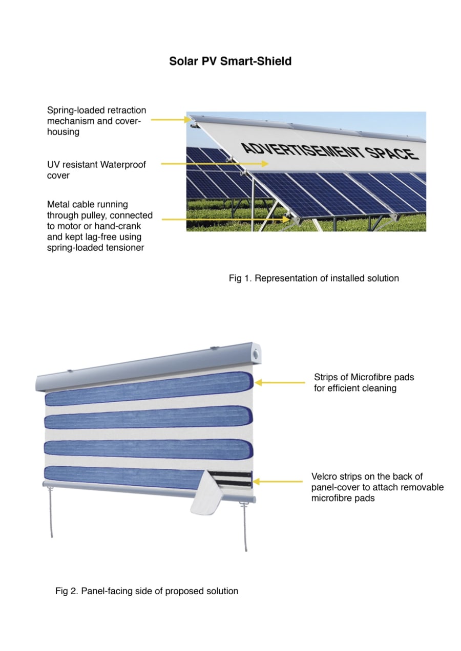 Smart Shield for Photovoltaic (PV) Panels