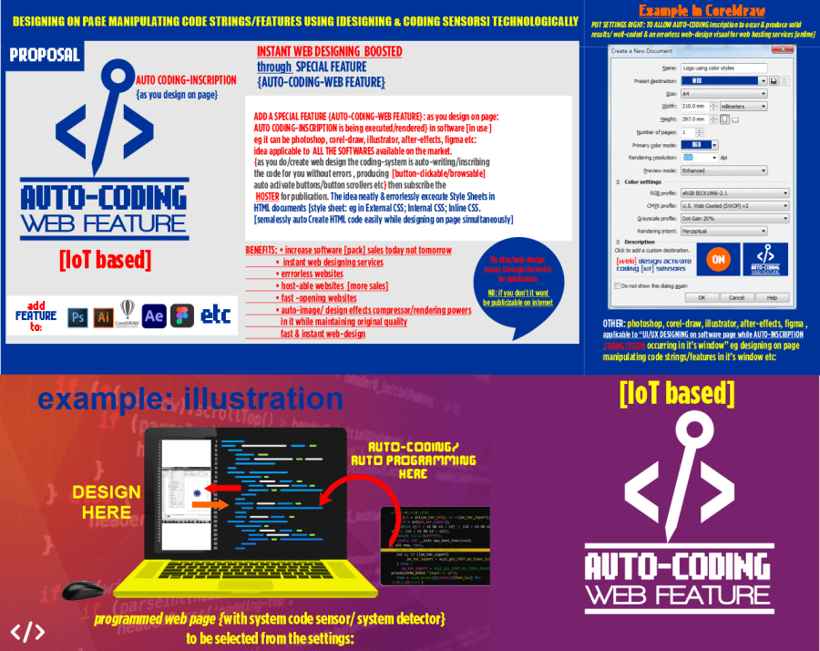 [IoT based] Sustainable Auto-coding Web Feature for all Software