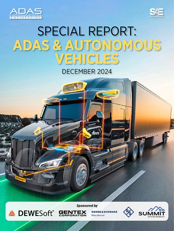 ADAS & Autonomous Vehicles - December 2024 - Tech Briefs