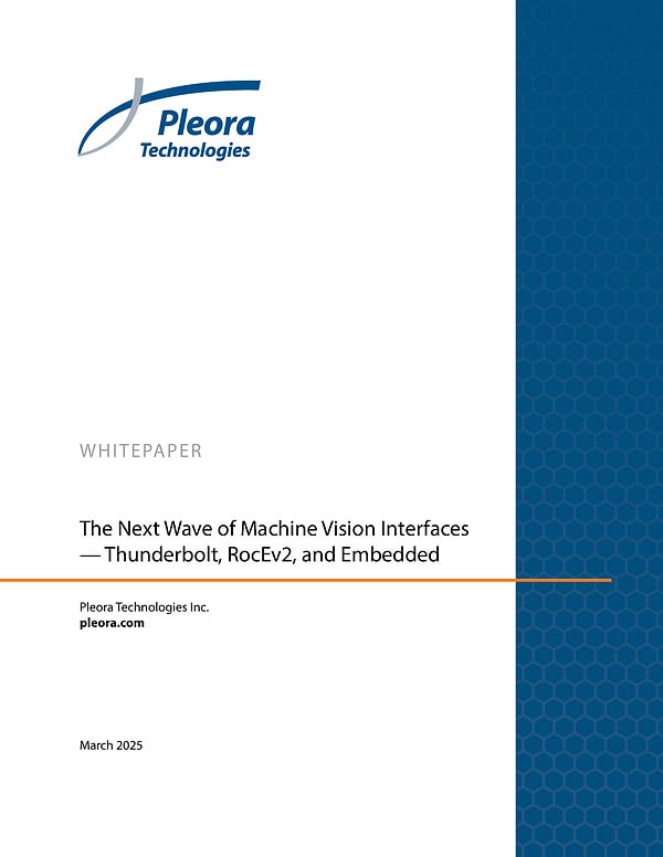 The Next Wave of Machine Vision Interfaces — Thunderbolt, RocEv2, and Embedded - Tech Briefs