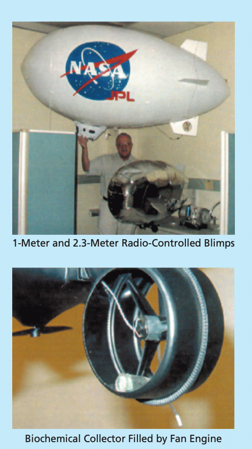 Miniature Blimps for Surveillance and Collection of Samples - Tech Briefs