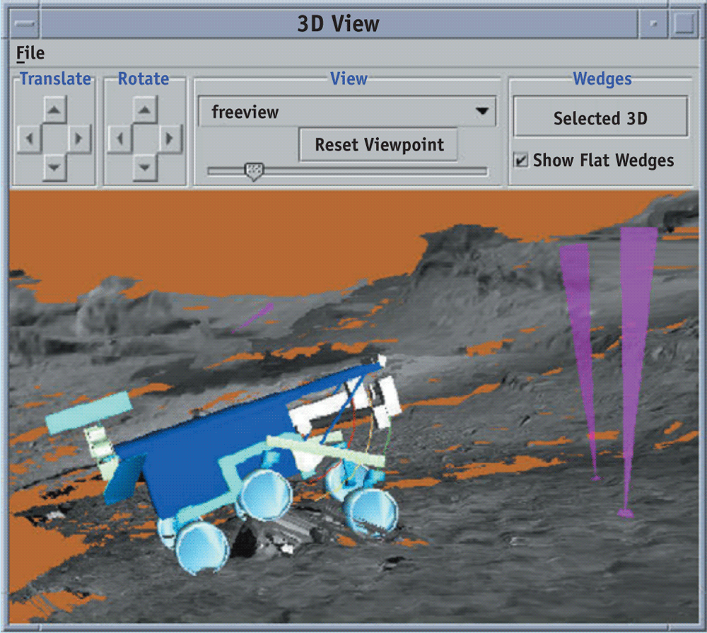 Simulation of Hazards and Poses for a Rocker-Bogie Rover - Tech Briefs