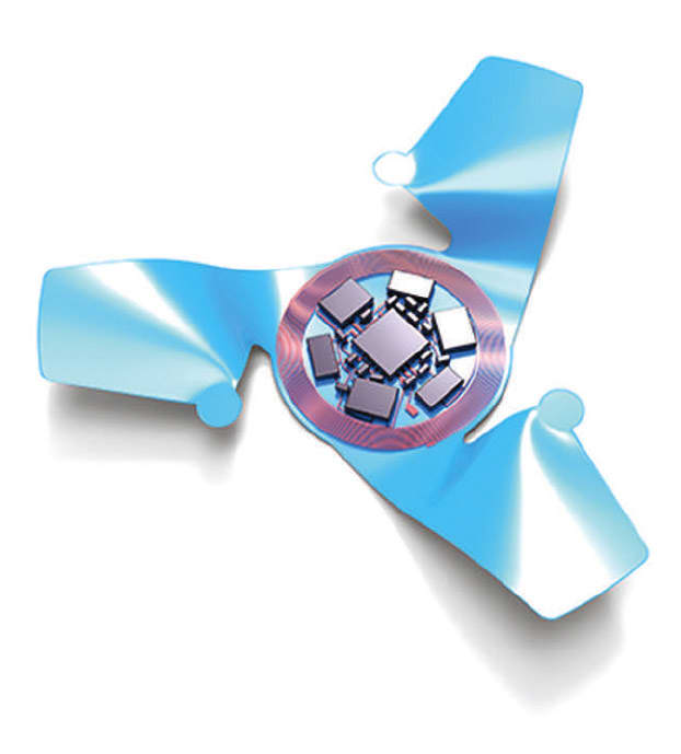 Three-Dimensional Electronic Flying Microchip - Tech Briefs