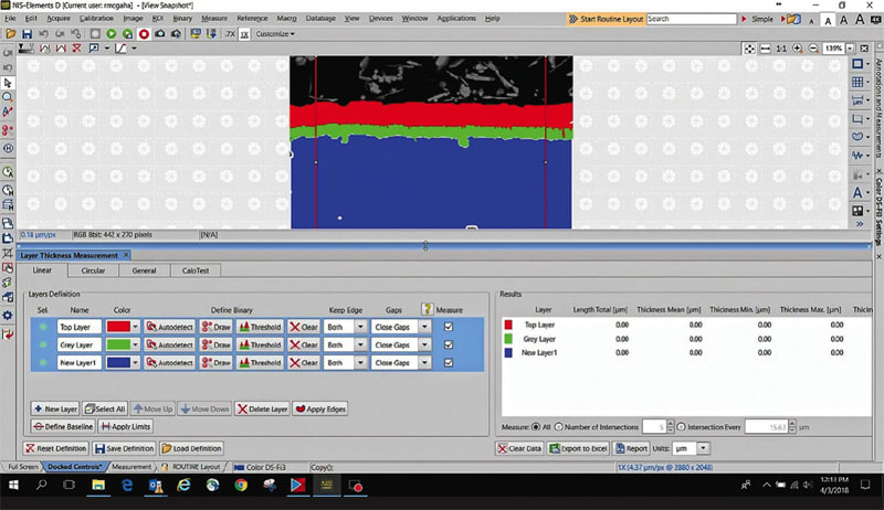 Measuring Layer Thickness Using a Microscope - Tech Briefs