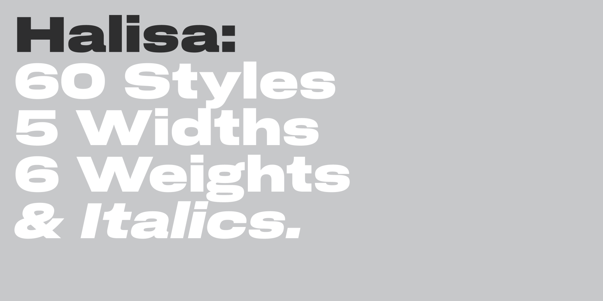 Halisa | The Designers Foundry