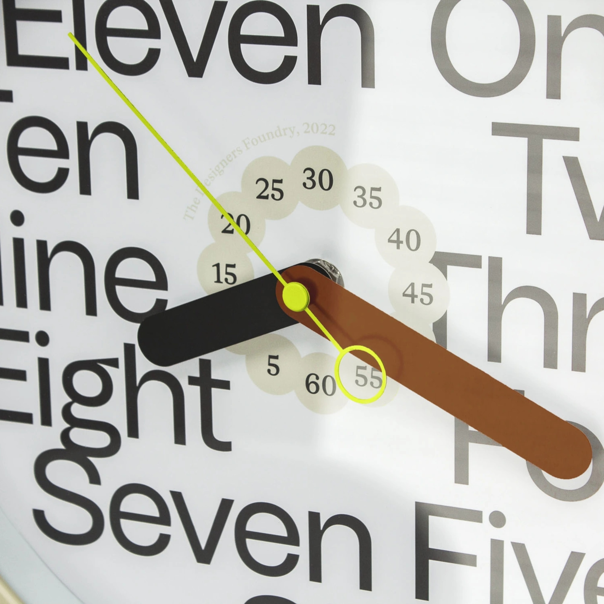 10 Years of TDF Clock | The Designers Foundry